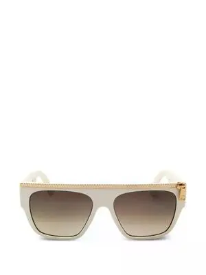 Moschino MOSCHINO Rectangle Frame Sunglasses Neutrals