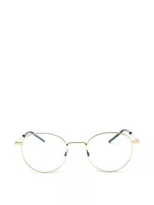 Hugo Round Frame Eyeglasses - Gold