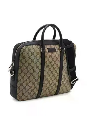 Gucci Gg Supreme Canvas Briefcase
