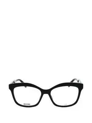 Moschino Rectangle-frame Glasses - Black