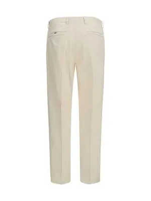 Zegna Cotton And Cashmere Tailored Pants