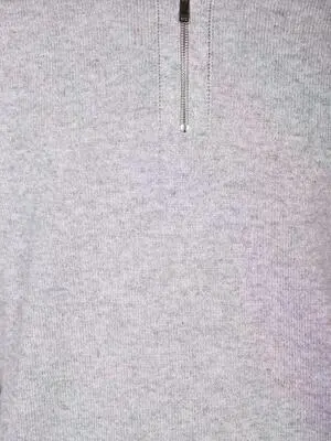 ZANONE Quarter-zip Knitted Sweater - Grey