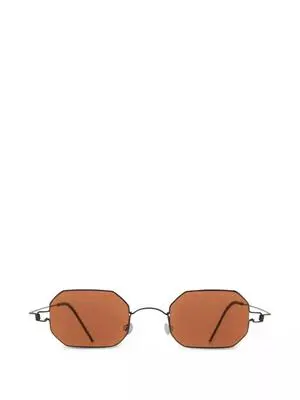 LINDBERG Geometric Titanium Sunglasses - Brown