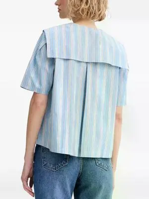 Marc O'polo Striped Sailor-collar Shirt