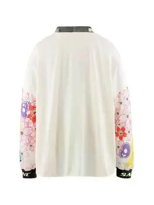 TAKASHI MURAKAMI Sakura-print Long-sleeve T-shirt - White