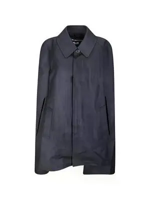 Junya Watanabe Pinstripe Pattern Cape-style Coat