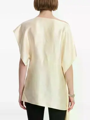 Magda Butrym Asymmetric Draped-sleeve Blouse