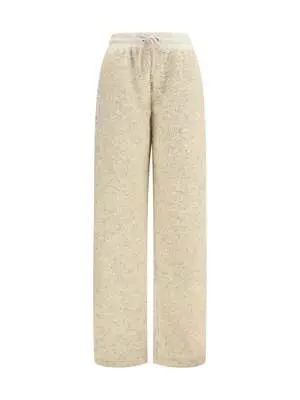 Moncler Teddy-effect Fleece Sweatpants - Cream