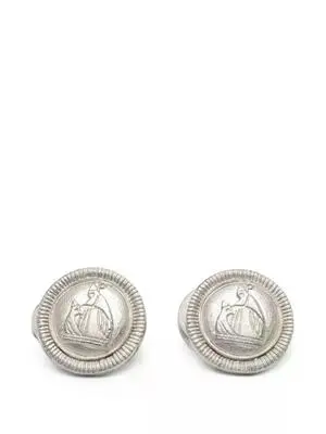 LANVIN 1990s Mother And Child Cufflinks