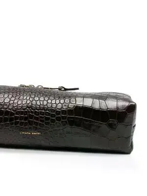 Liviana Conti Croc-effect Clutch Bag