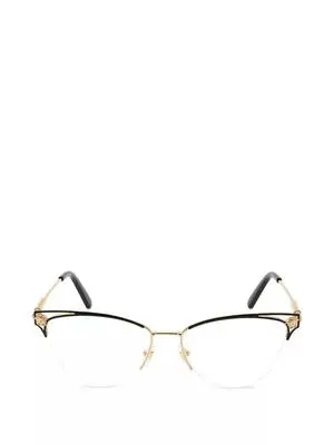 Versace VERSACE Medusa Cat-Eye Eyeglasses Black