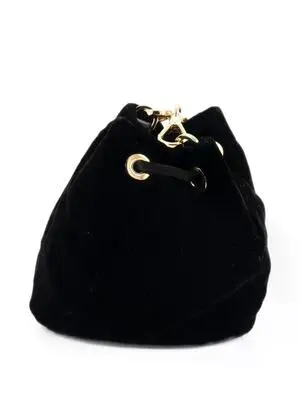 Prada Velvet Mini Bucket Bag With Triangle Logo
