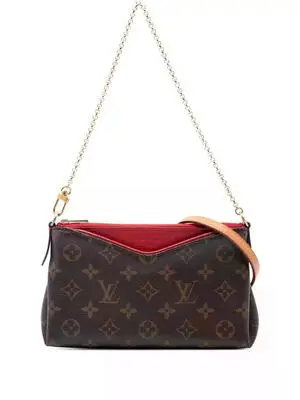 LOUIS VUITTON 2017 Monogram Pallas Clutch Satchel