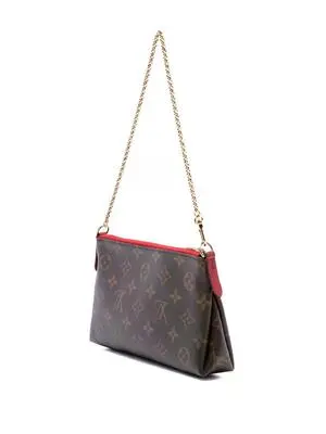 LOUIS VUITTON 2017 Monogram Pallas Clutch Satchel