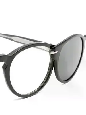 DB EYEWEAR BY DAVID BECKHAM Clip-on Round-frame Sunglasses