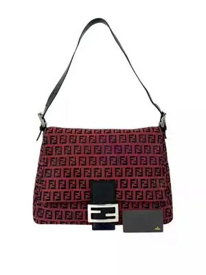 Fendi Zucchino Canvas Mamma Forever Shoulder Bag