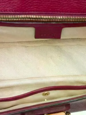 Gucci 2016-2026 Medium Calfskin New Bamboo Satchel