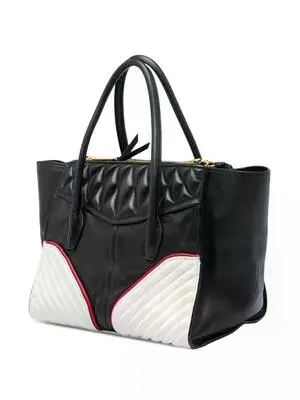 Miu Miu 2010-2026 Small Tricolor Nappa Biker Twin Pocket Satchel