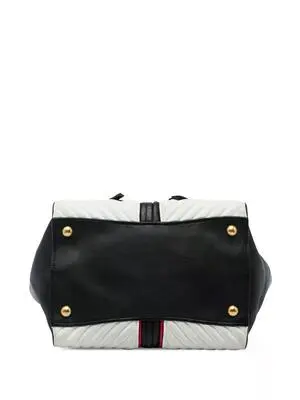 Miu Miu 2010-2026 Small Tricolor Nappa Biker Twin Pocket Satchel