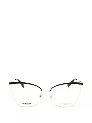 Moschino Cat-eye Glasses - Gold