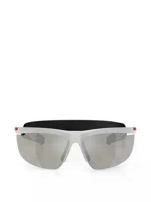Prada Geometric-frame Sunglasses - Grey