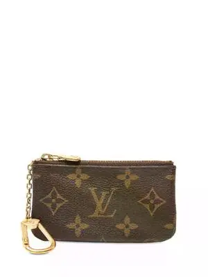 LOUIS VUITTON 2013 Monogram Pochette Cles Coin Pouch - Brown
