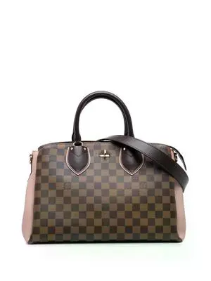 LOUIS VUITTON 2016 Damier Ebene Normandy Satchel - Brown