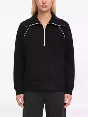 Max Mara Piped Half-zip Sweater
