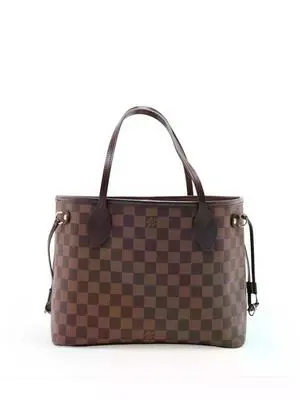 LOUIS VUITTON Damier Ebene Neverfull Pm Tote Bag - Brown