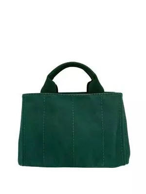 Prada 2013-2026 Small Canvas Canapa Logo Tote Satchel