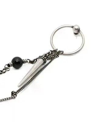 ANN DEMEULEMEESTER Charm-detail Asymmetric Drop Earrings