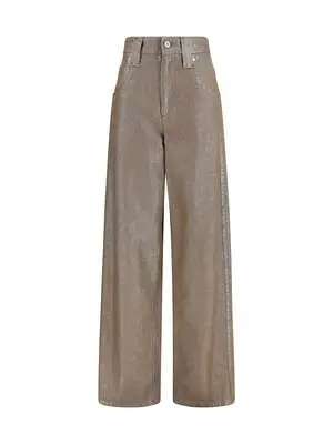 Brunello Cucinelli Lurex Wide-leg Jeans