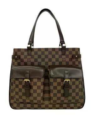 LOUIS VUITTON Damier Ebene Uzes Tote Bag - Brown