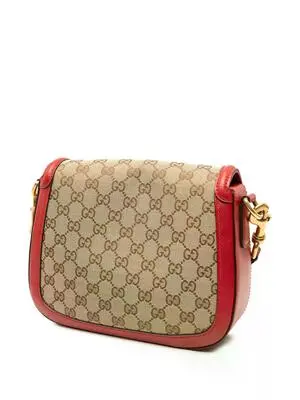 Gucci 2000-2015 Medium Gg Canvas Lady Web Crossbody Bag
