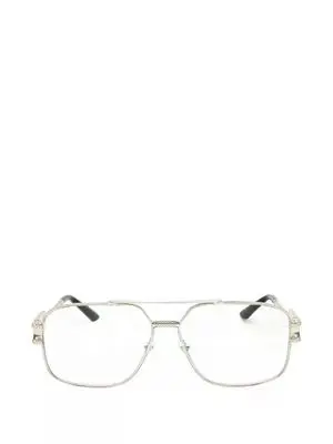 Versace Geometric-frame Eyeglasses - Silver