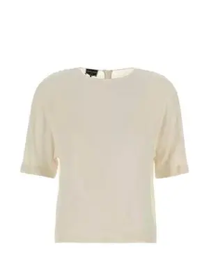 Giorgio Armani Georgette Short-sleeve Silk Blouse