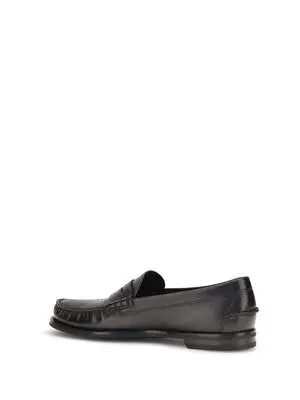 Prada Vintage Leather Loafers - Black