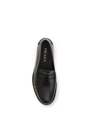 Prada Vintage Leather Loafers - Black