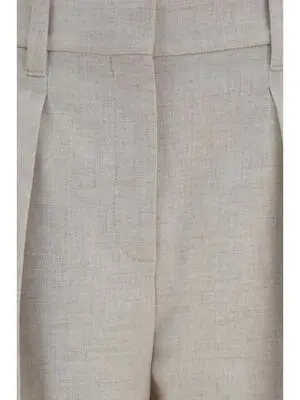 Brunello Cucinelli Palazzo Pants - Cream