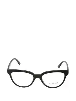 Versace Cat Eye Frame Eyeglasses - Black