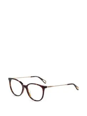 Zadig&Voltaire Tortoiseshell-effect Round Frame Eyeglasses - Brown