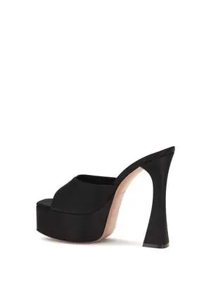 Amina Muaddi Dalida Satin Sandals