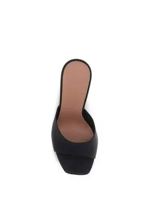 Amina Muaddi Dalida Satin Sandals