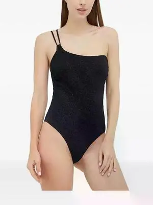 BENETTON One-shoulder Textured Swimsuit - Black