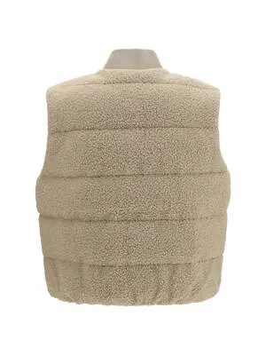 PARAJUMPERS Simaw Padded Bouclé Vest - Cream