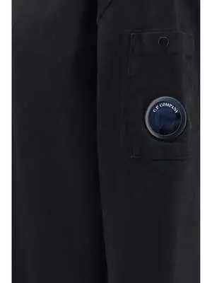 C.P. COMPANY Diagonal-weave Cotton Fleece Sweatshirt - Black