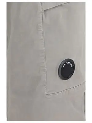 C.P. COMPANY Stretch Cotton Satin Cargo Pants