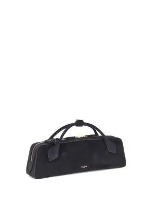 Alaïa Le Teckel Goat Leather Clutch - Black