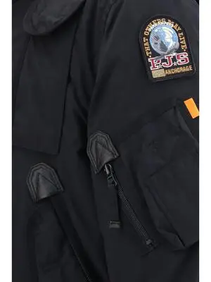 PARAJUMPERS Gobi Bomber Jacket With Hood - Black