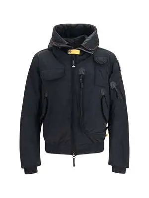 PARAJUMPERS Gobi Bomber Jacket With Hood - Black